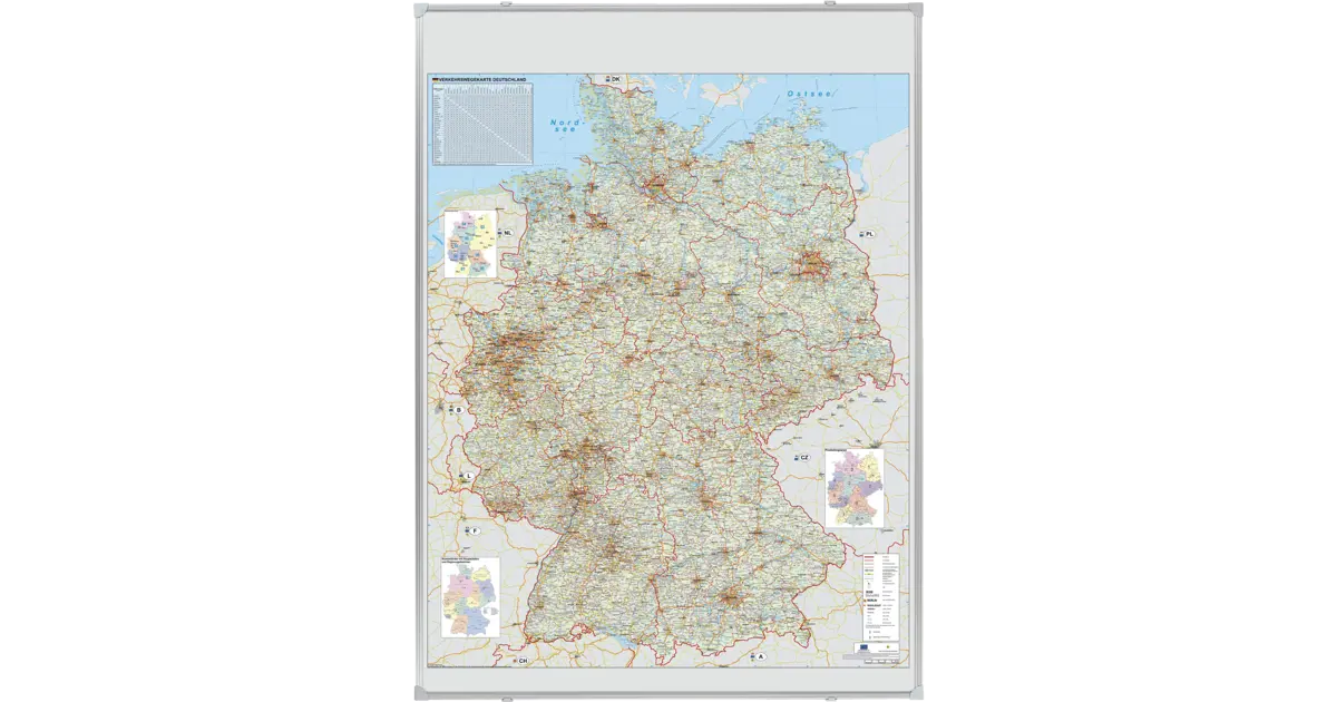 FRANKEN Kartentafel Deutschland | FRANKEN